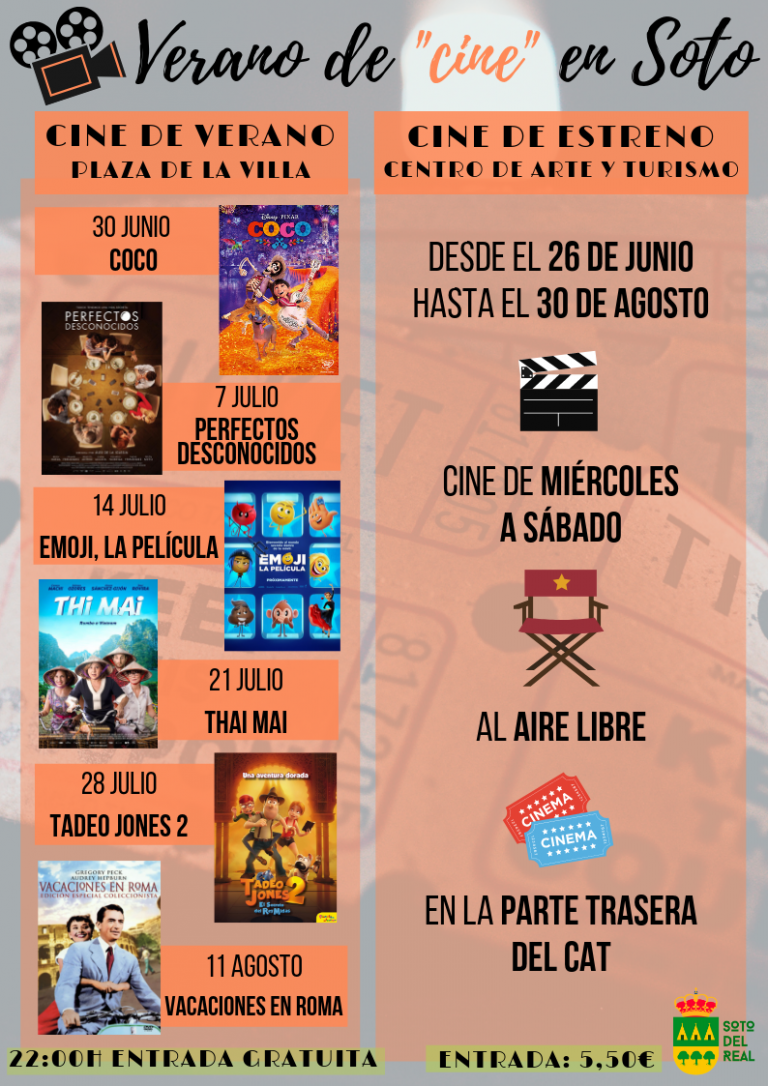 Más cine de verano que nunca en Soto del Real - Ayuntamiento - Soto del ...