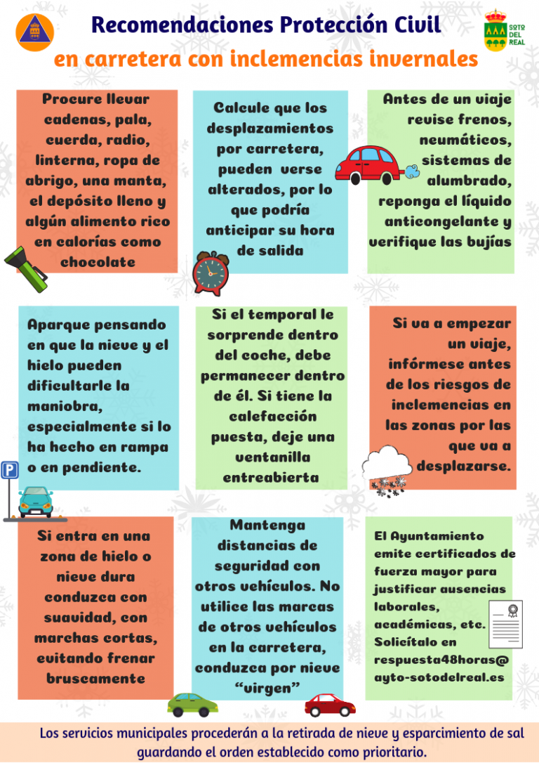 recomendaciones inclemencias invernales (1) - Ayuntamiento - Soto del Real