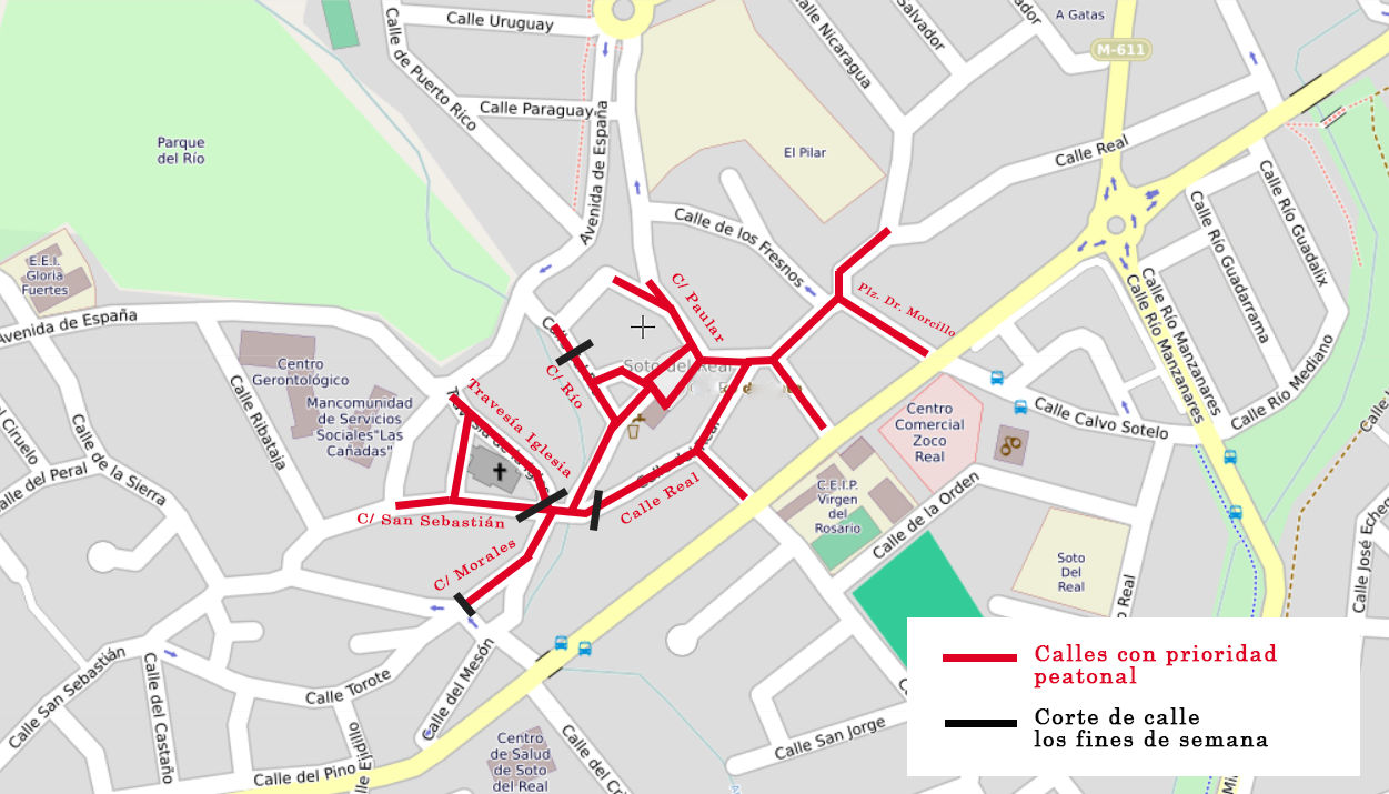 mapa-peatonalizacion_cortes-findes - Ayuntamiento - Soto del Real